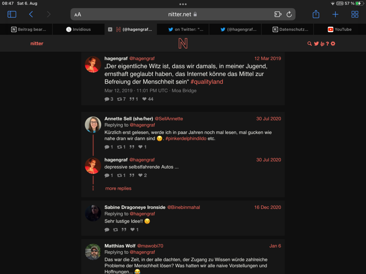 Invidious und Nitter als Frontend für YouTube und Twitter – NOVATREND Blog